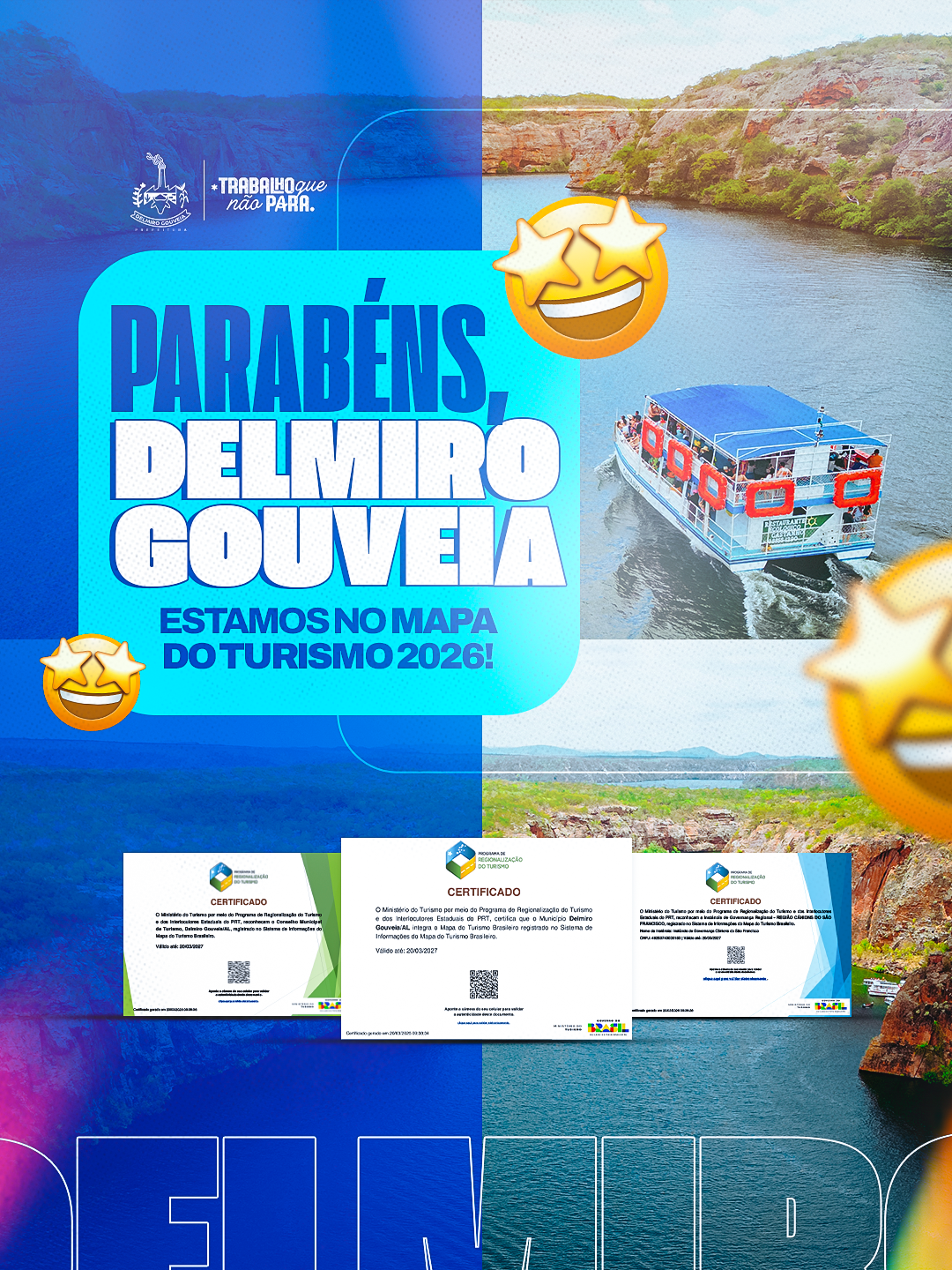 Delmiro Gouveia renova permanência no Mapa do Turismo Brasileiro até ...